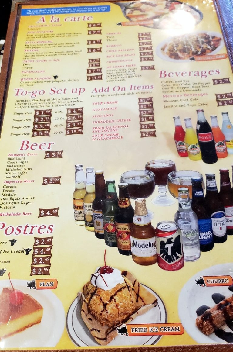San Marcos Mexican Restaurant – Oklahoma City – Menu – Oklahoma Menu